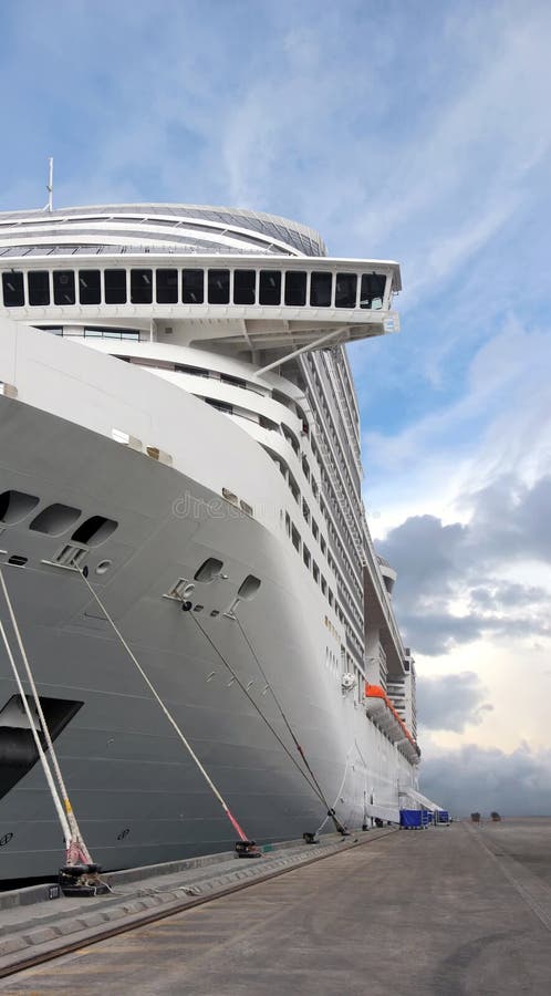 Cruise ship stock image. Image of berth, liner, foreign - 98236631