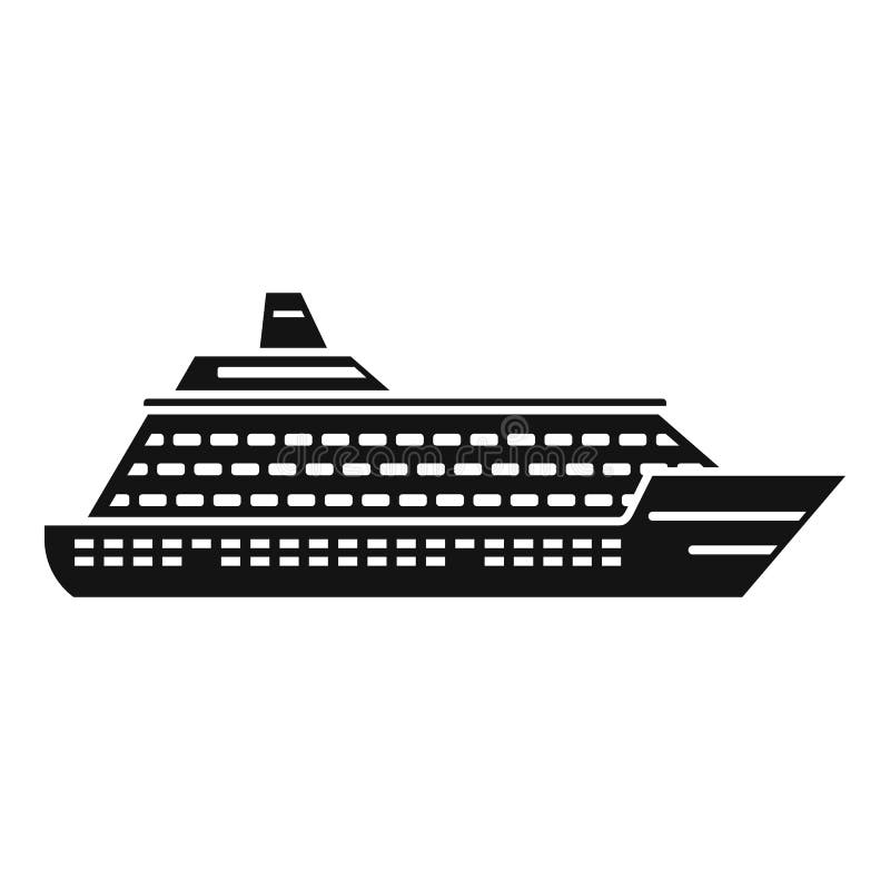 Cruise Ship Icon, Simple Style Stock Vector - Illustration of ship ...