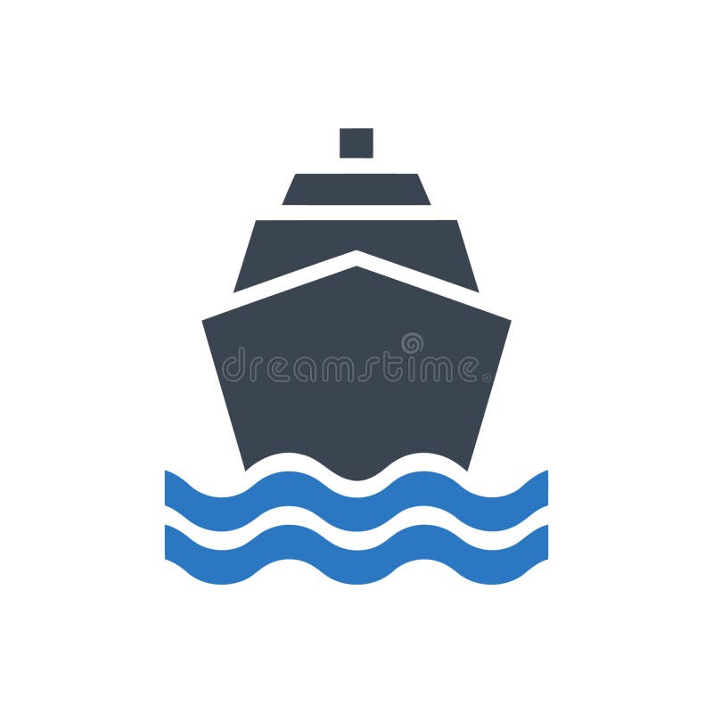 Cruise Ship Icon stock vector. Illustration of vacation - 361529238