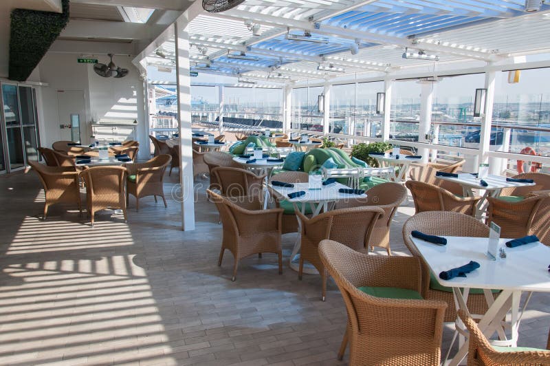 Cruise ship interior editorial photography. Image of deck - 68973282