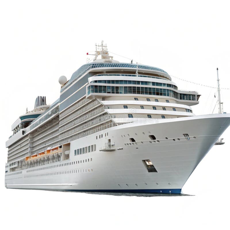 Cruise Ship Isolated on Transparent Background Stock Illustration ...