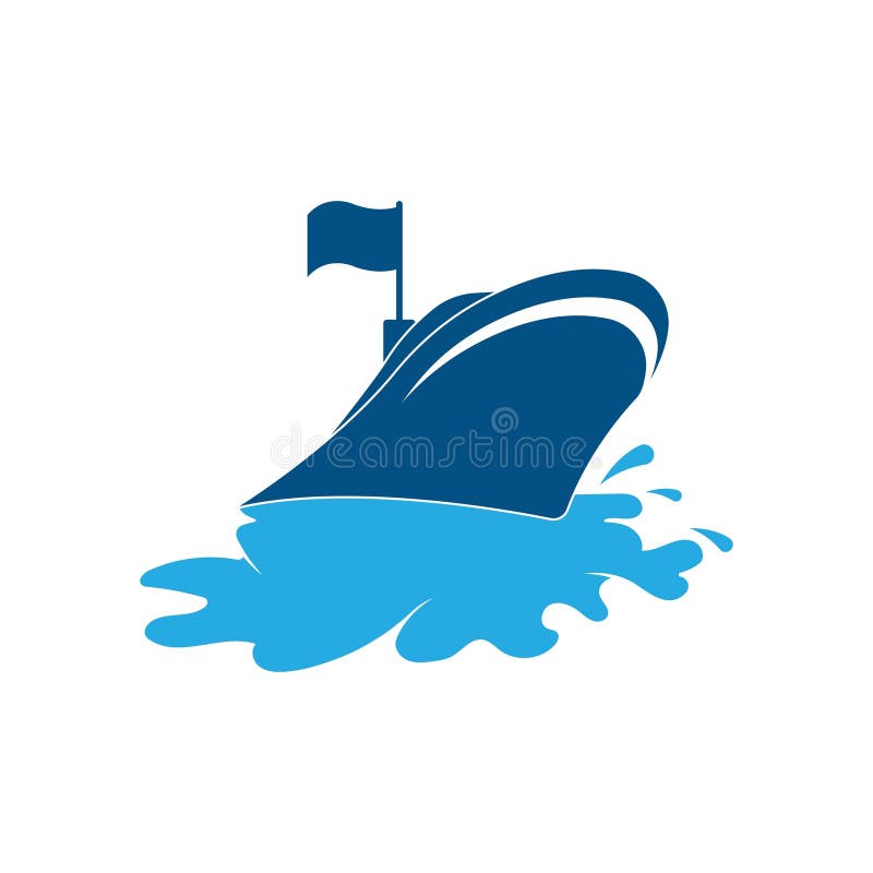Cruise Ship Logo Template Vector Icon Stock Illustration - Illustration ...