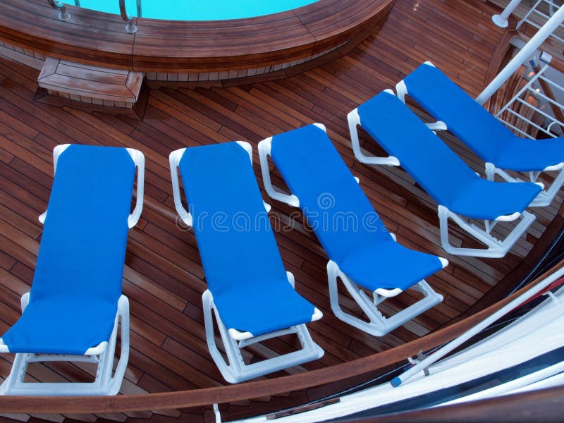 Bar stools on ship deck stock image. Image of pattern - 8185979