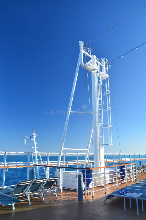 Cruise ship open deck stock image. Image of board, open - 243860635
