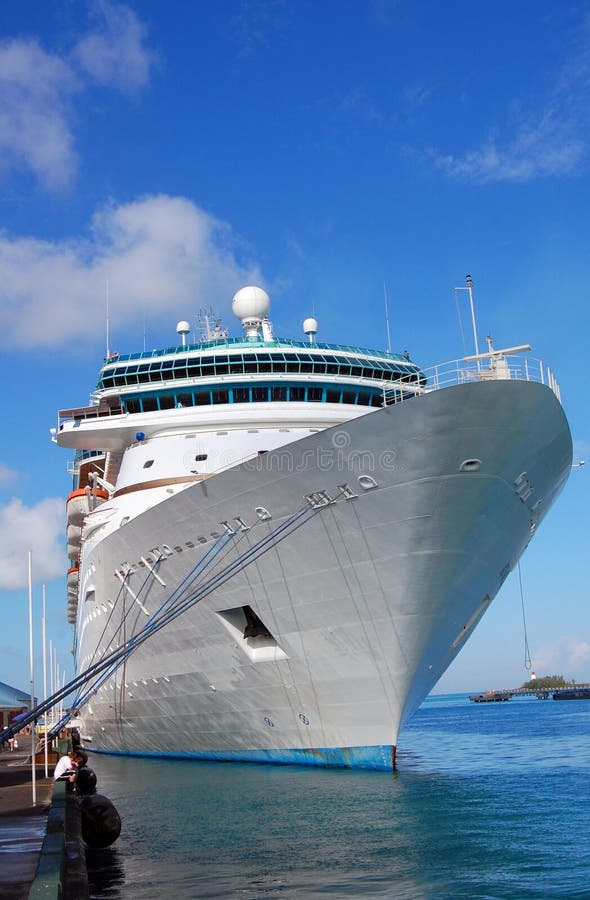 Cruise Ship at Port stock photo. Image of destination - 17719090