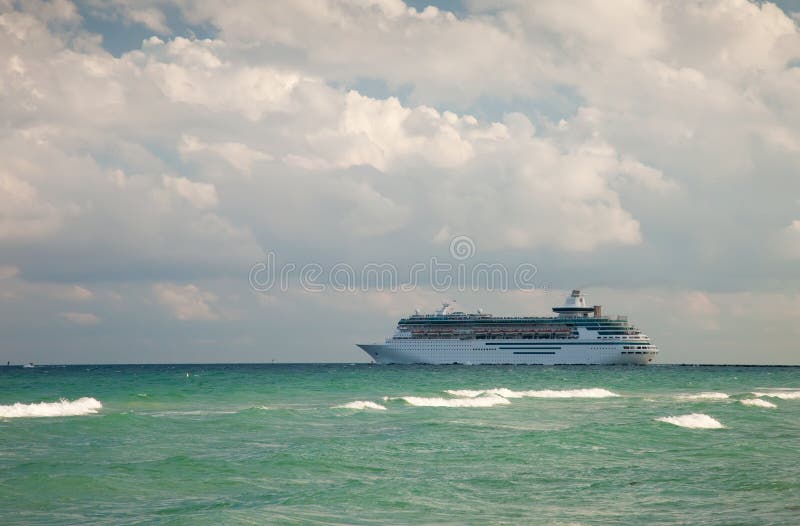 Cruise Ship in Port of Miami, Florida Stock Photo - Image of miami ...