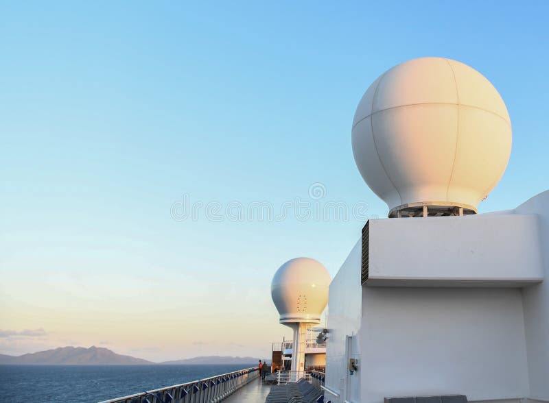 Cruise Ship Radar stock image. Image of nautical, safety - 137172971