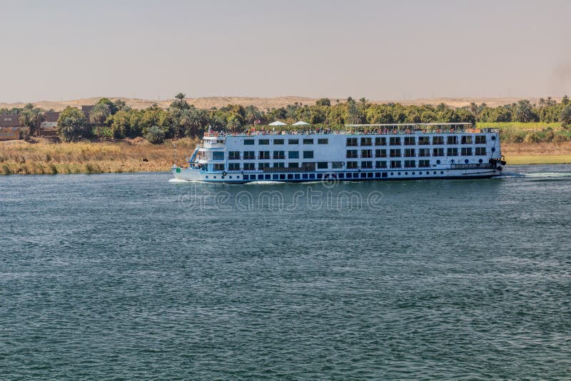 Cruise Ship at the River Nile, Egy Stock Photo - Image of egypt, vessel ...