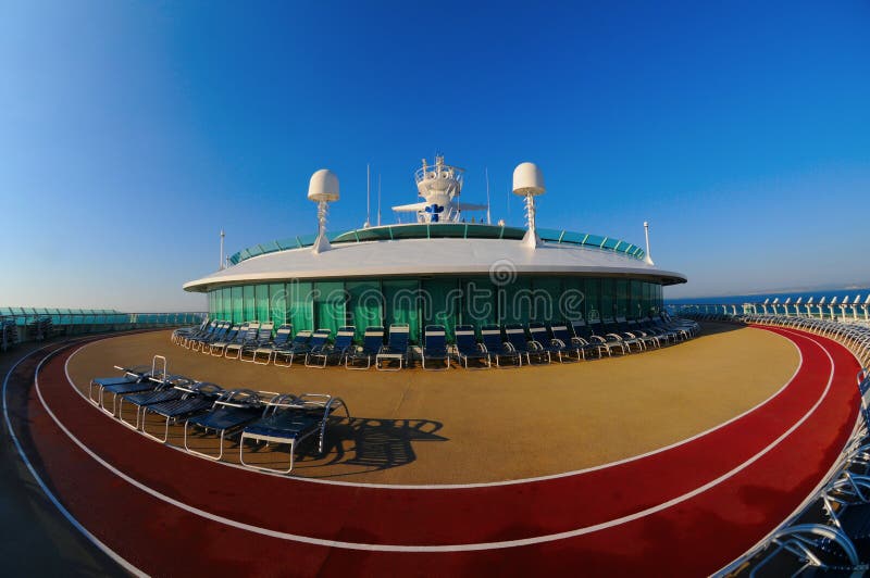 Cruise Ship Running Track stock image. Image of path - 23981525