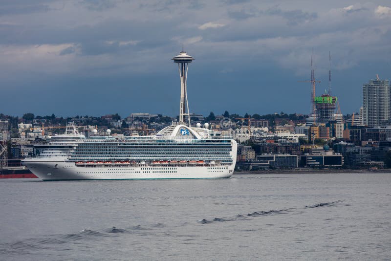 Cruise Ship in Seattle, Washington Editorial Photography - Image of ...