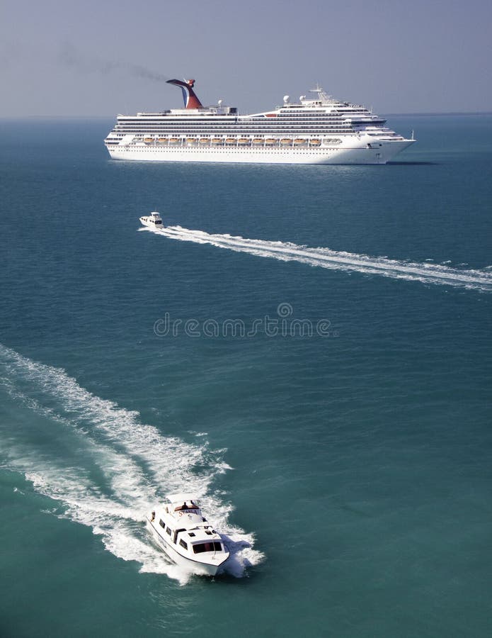 Cruise Ship and Tender Boats in Belize Editorial Photography - Image of ...