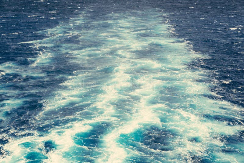 Ship track on the ocean stock photo. Image of travel - 91637504