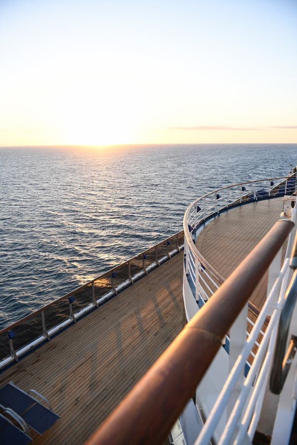 Cruise Ship Walkway. stock image. Image of destinations - 135756203