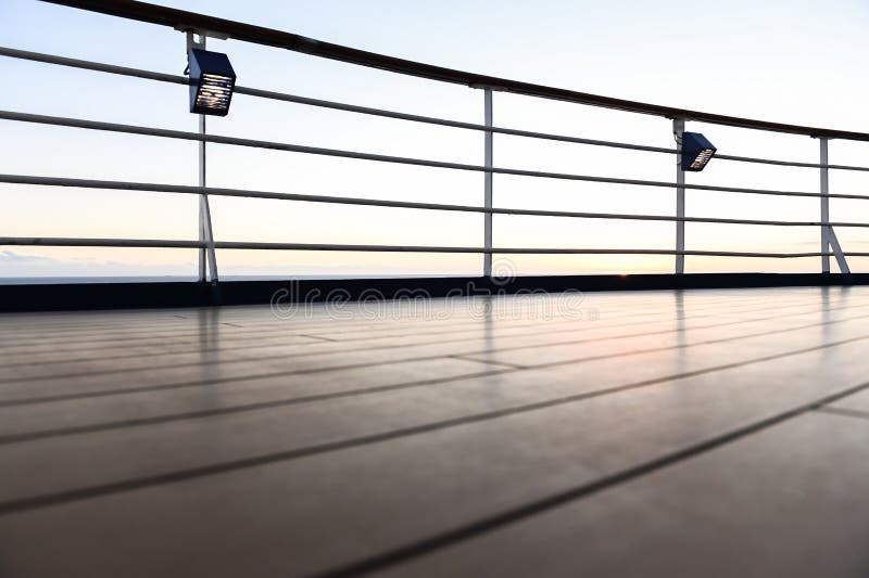 Cruise Ship Walkway. stock photo. Image of promenade - 135833362