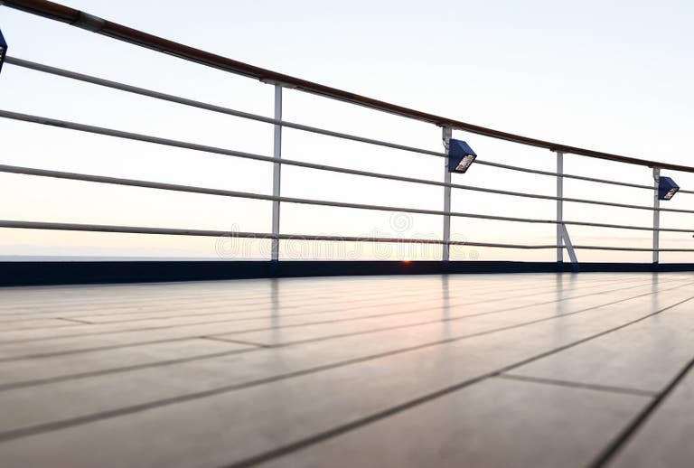 Cruise Ship Walkway. stock image. Image of brochure - 135756671