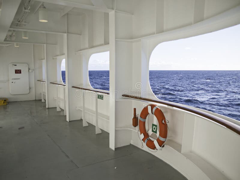Deck and Rail on a Cruise Ship Stock Image - Image of cruise, liner ...