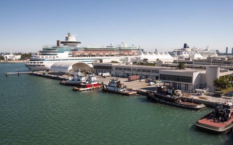 Cruise terminal in Miami editorial stock image. Image of travel - 44860199