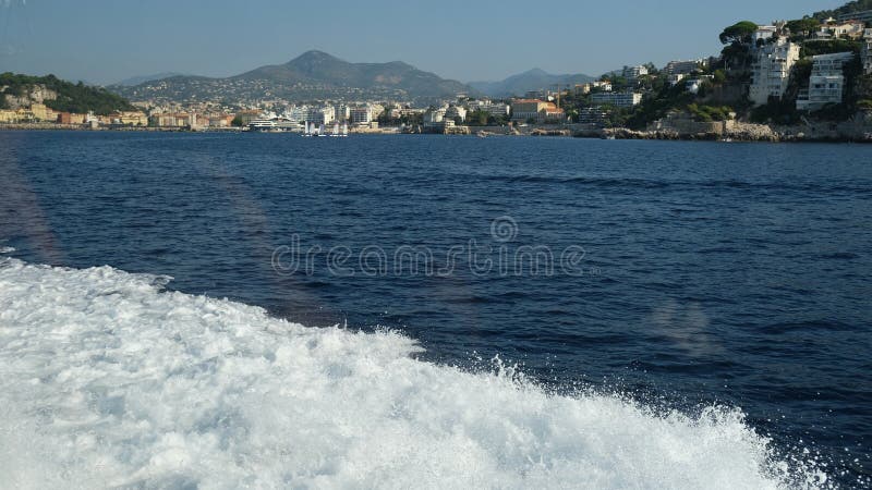 Cruise To Monaco by Boat in Summer Stock Image - Image of beach, foam ...