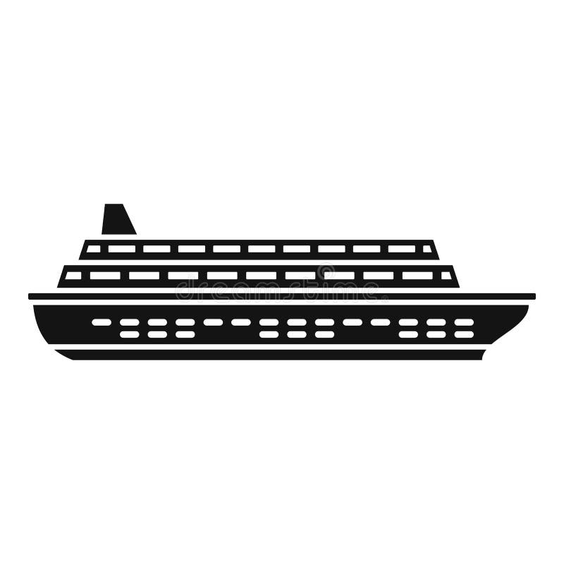 River Cruise Icon, Simple Style Stock Vector - Illustration of graphic ...