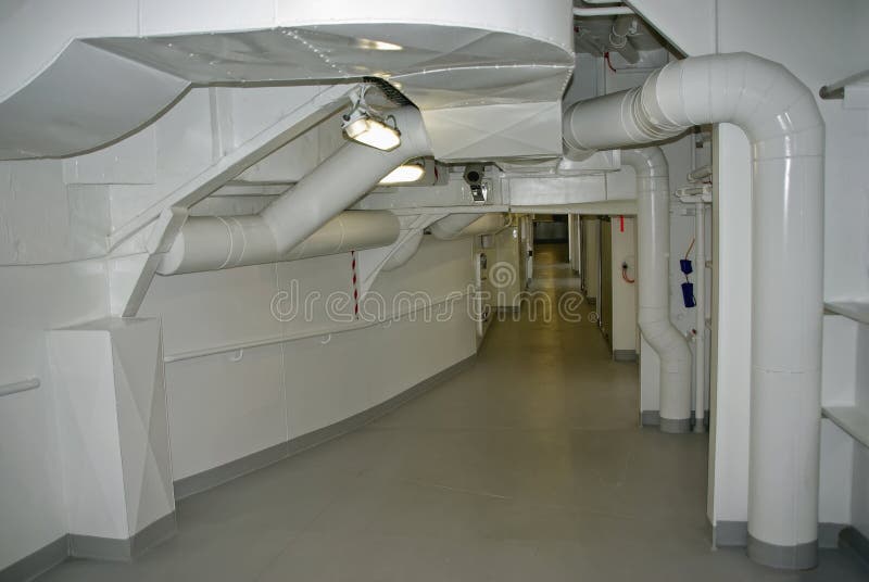 Cruisehip Crew corridor stock photo. Image of nautical - 64569070
