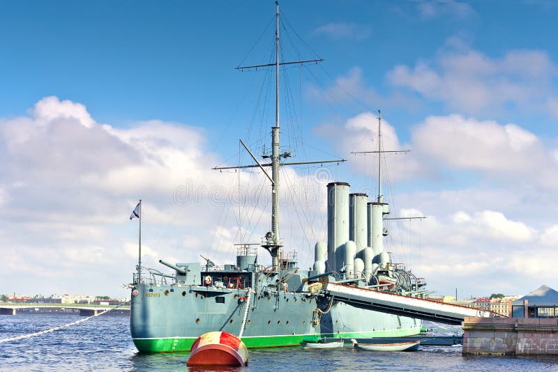 Cruiser Avrora editorial stock photo. Image of marine - 26199573