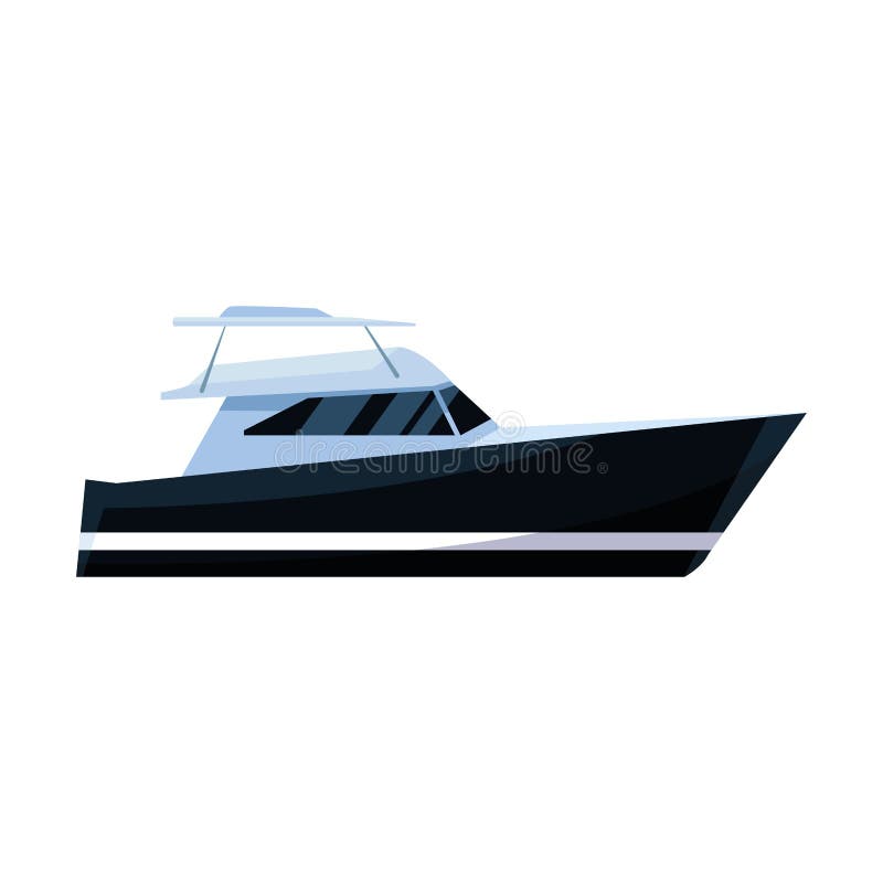 Cruiser Ship Boat Symbol Isolated Vector Illustration Stock Vector ...