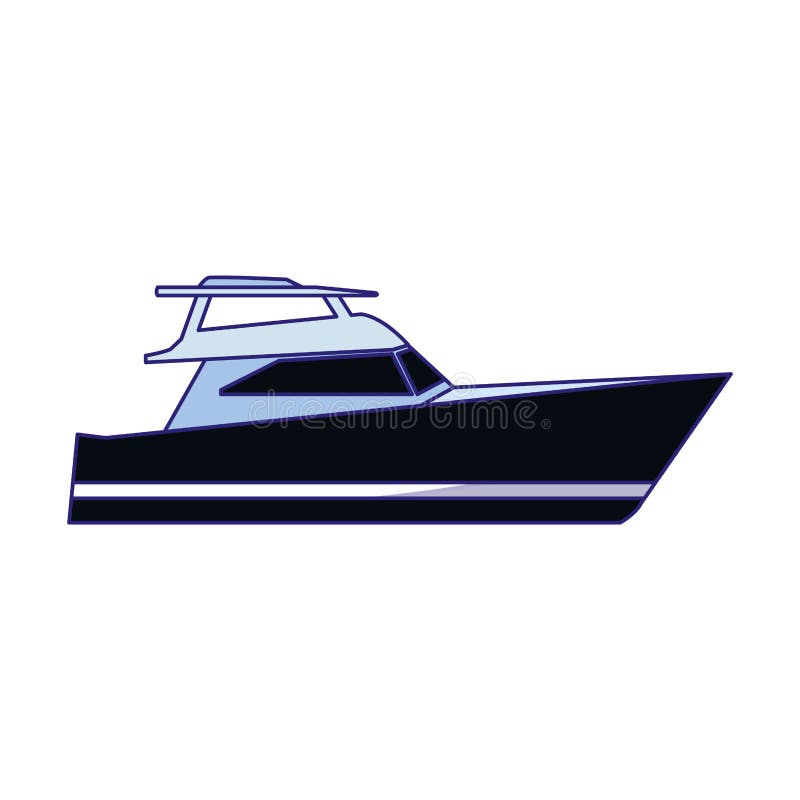 Cruiser Ship Boat Symbol Isolated Vector Illustration Stock Vector ...