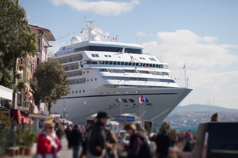 Cruiser embarkation stock photo. Image of departure, liner - 49412500