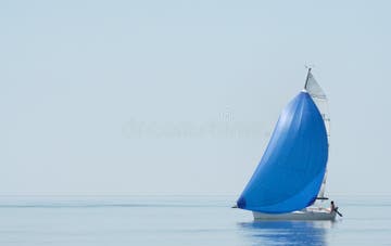 Cruising stock photo. Image of yacht, water, haze, lake - 2550482