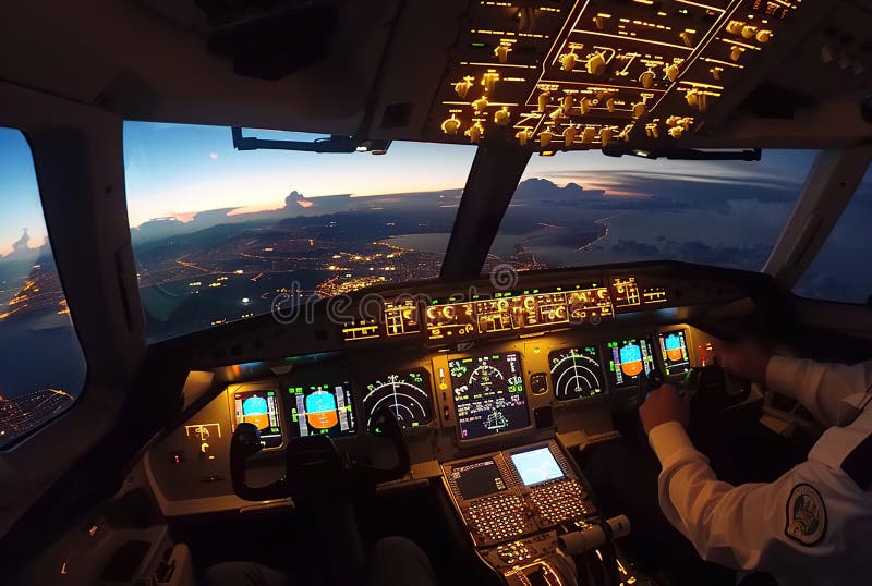 Cruising Altitude, Cockpit Perspective of a Relaxing Flight ...