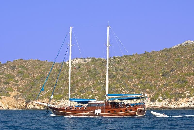 Turkish Gulet boat stock image. Image of coast, voyage - 2827237
