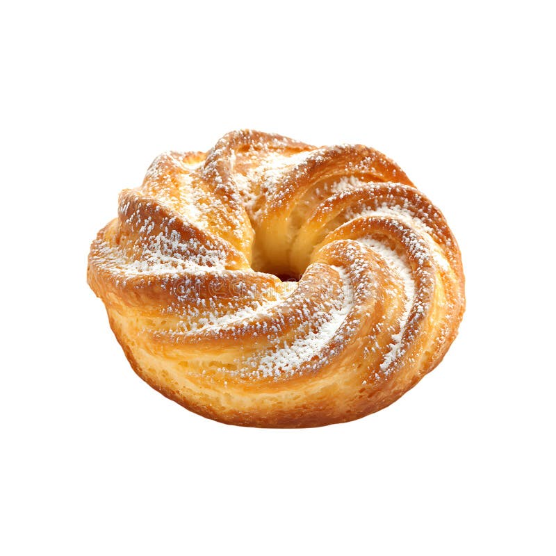 Cruller Doughnut Against Transparent Background Stock Illustration ...