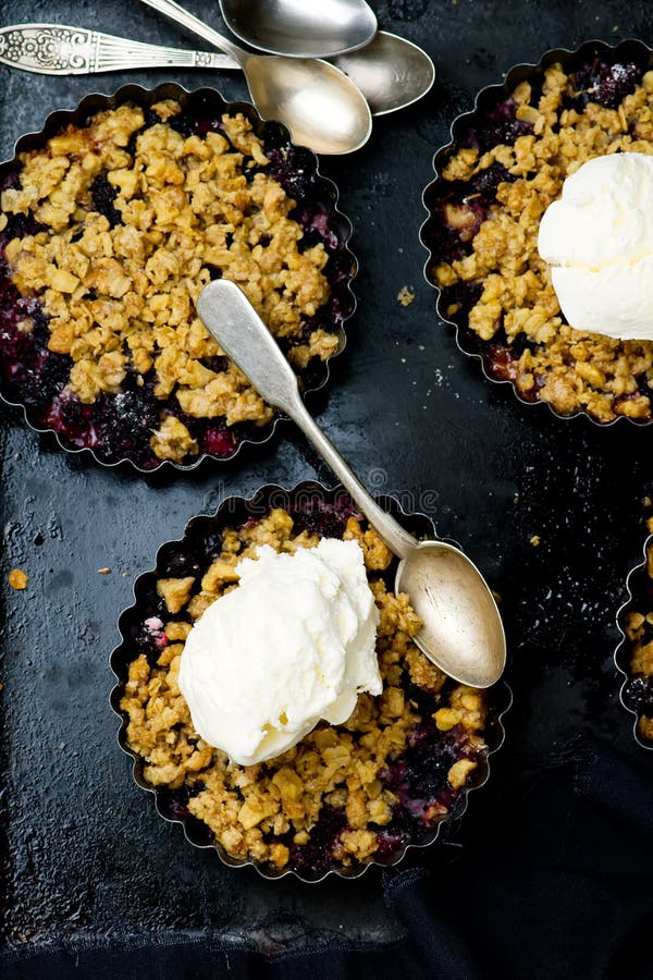Crumble with a Mulberry. Style Vintage Stock Image - Image of streusel ...
