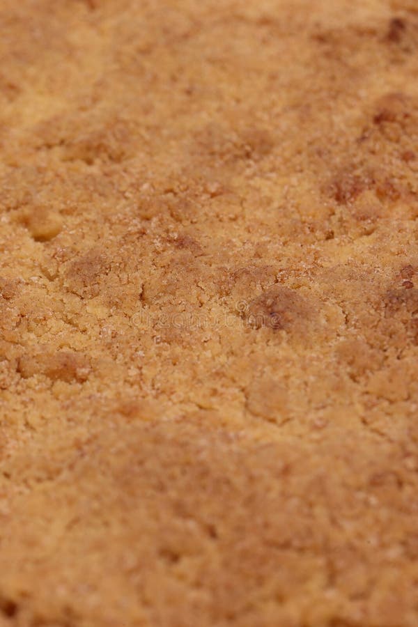 Crumble Topping Background on an Apple Crumble Stock Photo - Image of ...