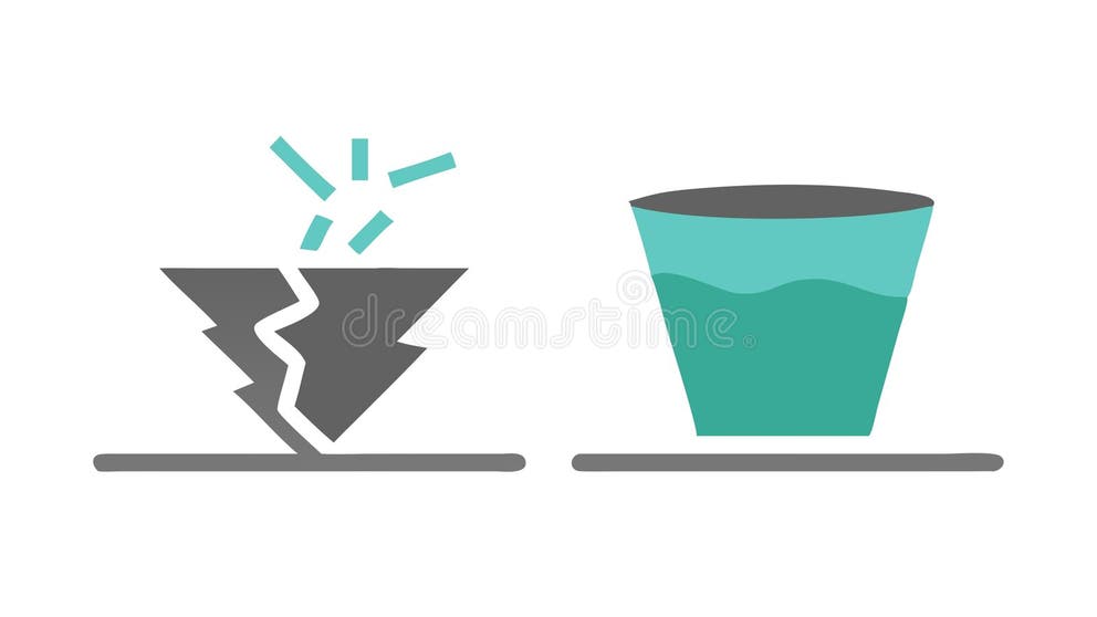 Crumbled Earth Water Source Vector Icon. Environmental Concern, Vector ...