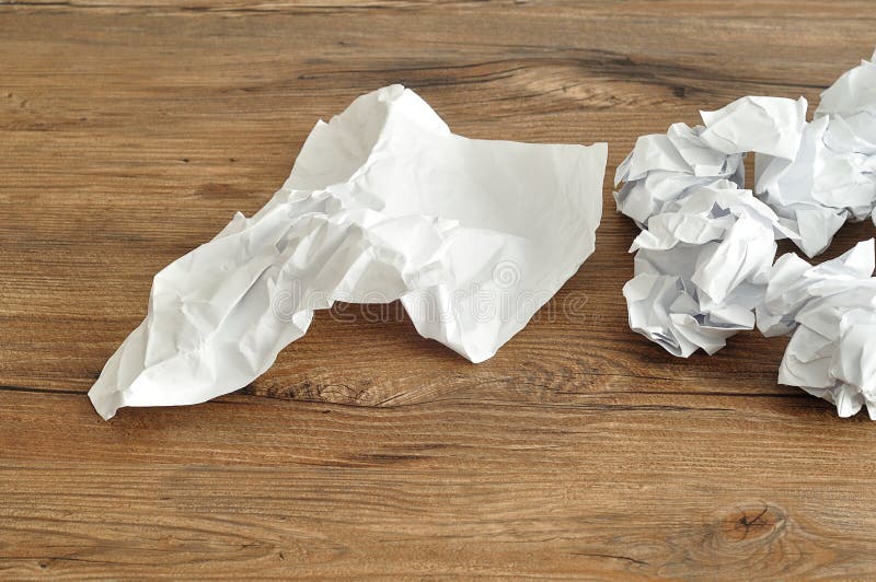 Crumbled paper stock photo. Image of document, blank - 70048742