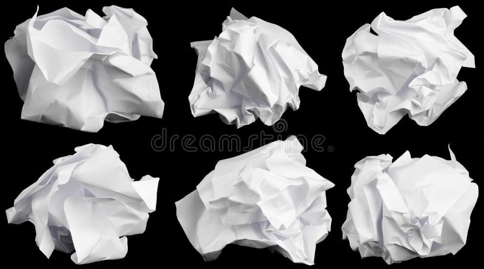 Crumbled up paper. stock image. Image of garbage, crumple - 38099127
