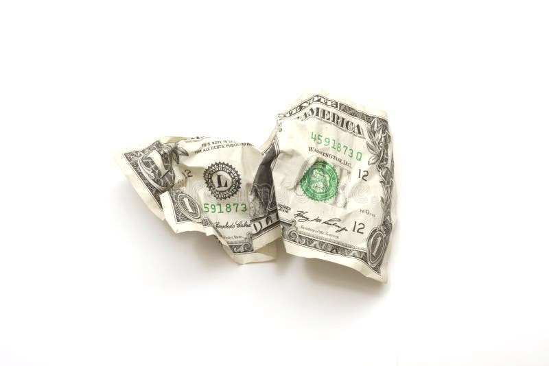 Crumbled USA Dollar stock photo. Image of money, finance - 13757922