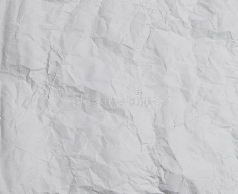 Crumbled White Print Paper Texture Stock Photo - Image of dark, error ...
