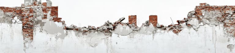 Crumbling Brick Wall Texture Abstract Background Stock Illustration ...