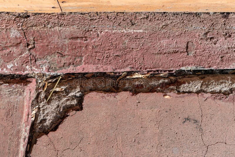 Crumbling cement steps stock photo. Image of neighborhood - 98455490