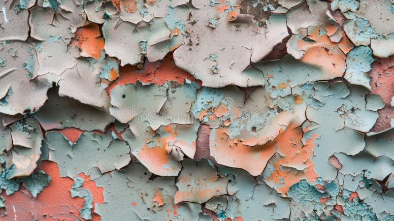 Crumbling Edges the Edges of Peeling Industrial Paint in this Image are ...