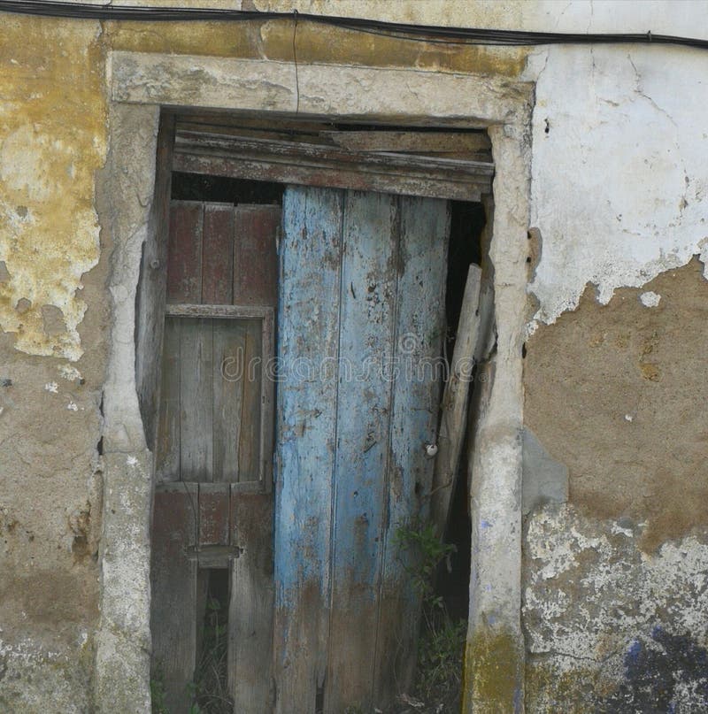 Old door stock photo. Image of decay, door, crumbling - 115617636