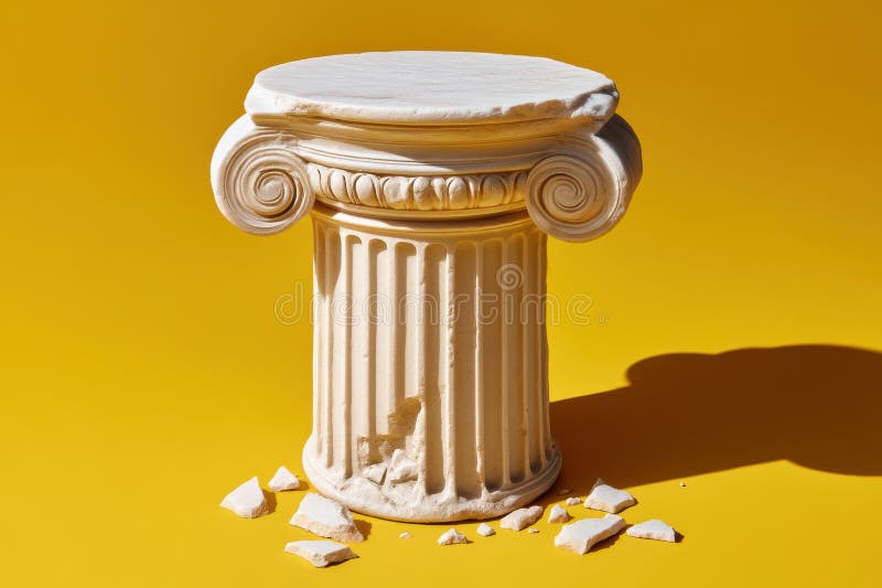 Crumbling Ionic Column Stock Illustrations – 1 Crumbling Ionic Column ...