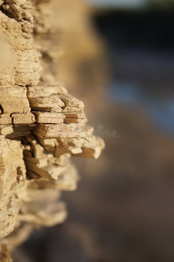 Crumbling Rock Ledge stock photo. Image of shadow, shines - 89272456