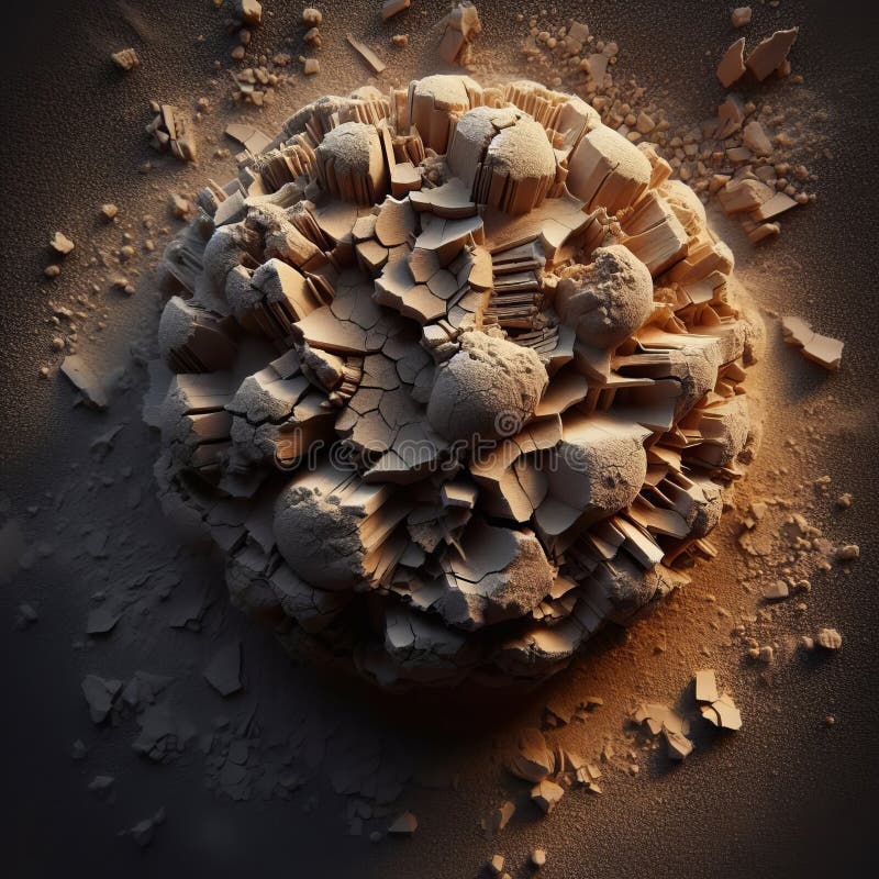 Crumbling Sand, Close Up, Phot Stock Illustration - Illustration of ...