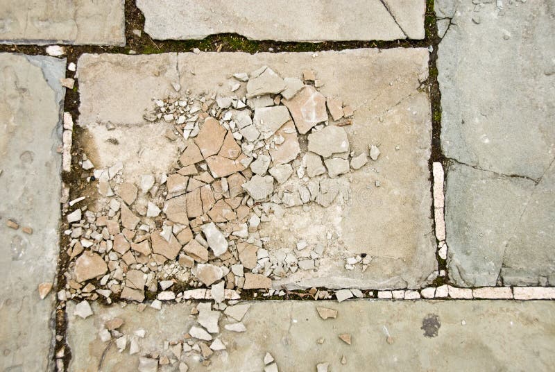 Crumbling Sidewalk Background Stock Photo - Image of crumbling ...