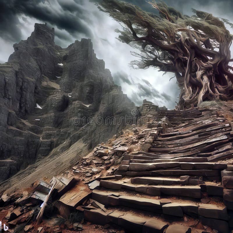 Crumbling Staircase Stock Illustrations – 87 Crumbling Staircase Stock ...