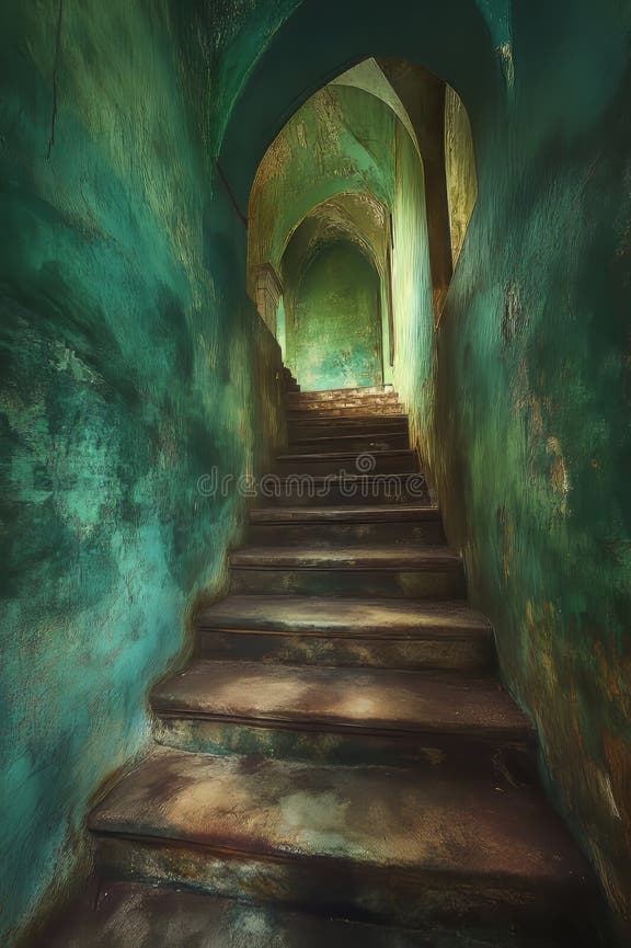 A Crumbling Structure with an Arched Passage and an Ancient Stone ...