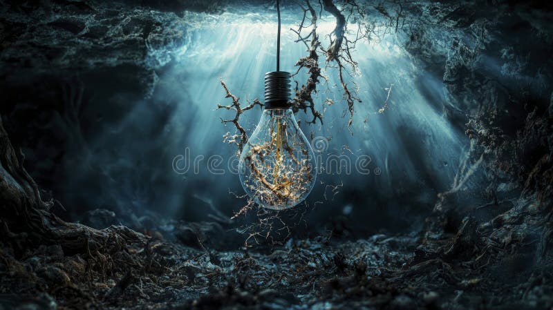 Crumbling Thoughts Descend Atmospheric Enigma Abstract Setting Mystical ...